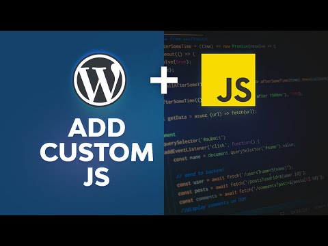 How To Add Custom Javascript To Your Wordpress Site Youtube