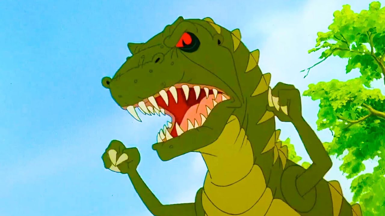 The Land Before Time V The Mysterious Island Clip Sharptooth 1997