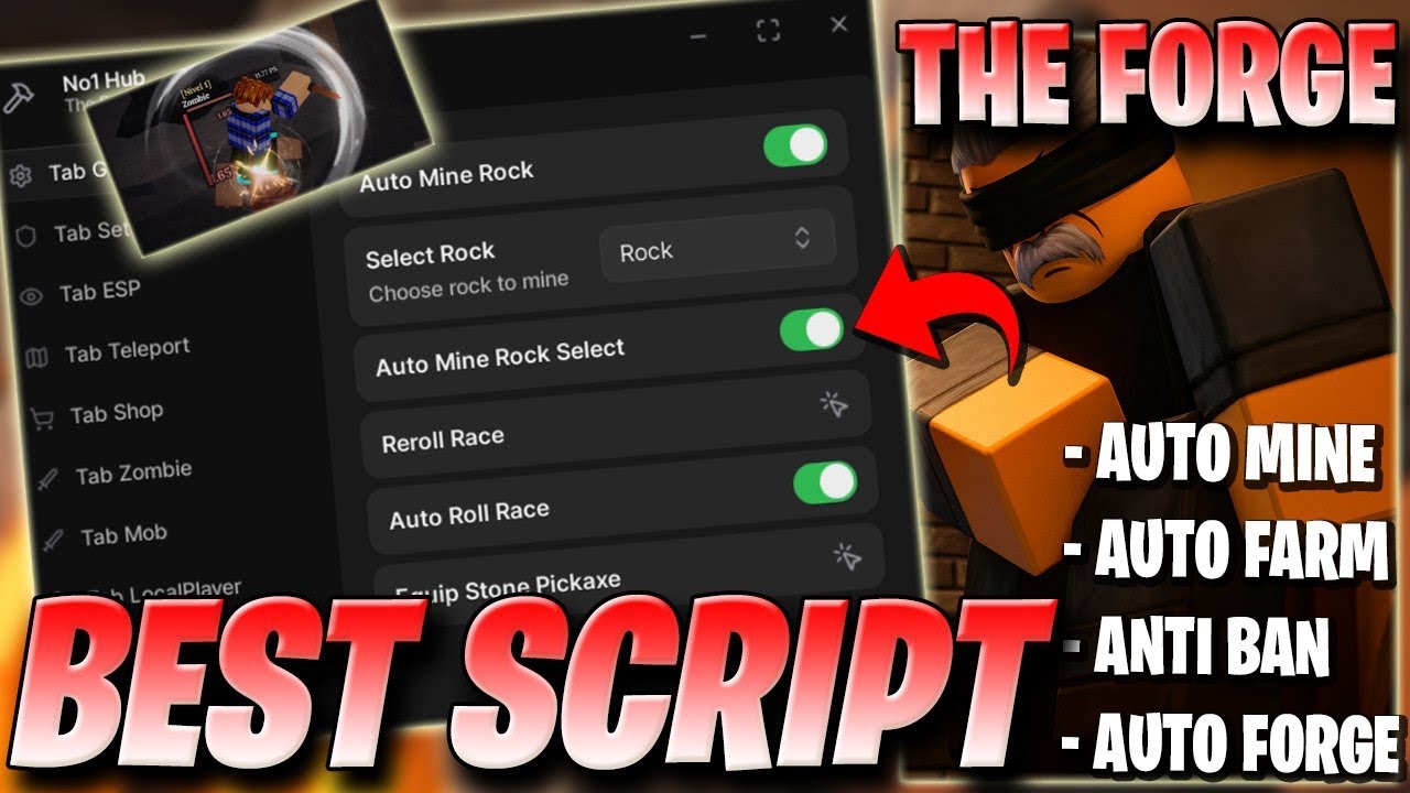 The Forge Script No Key Instant Forge Instant Kill Auto Farm