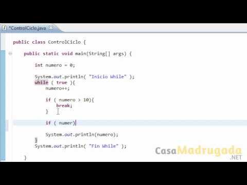 Tutorial Java 16 Control De Ciclo Break Y Continue Youtube
