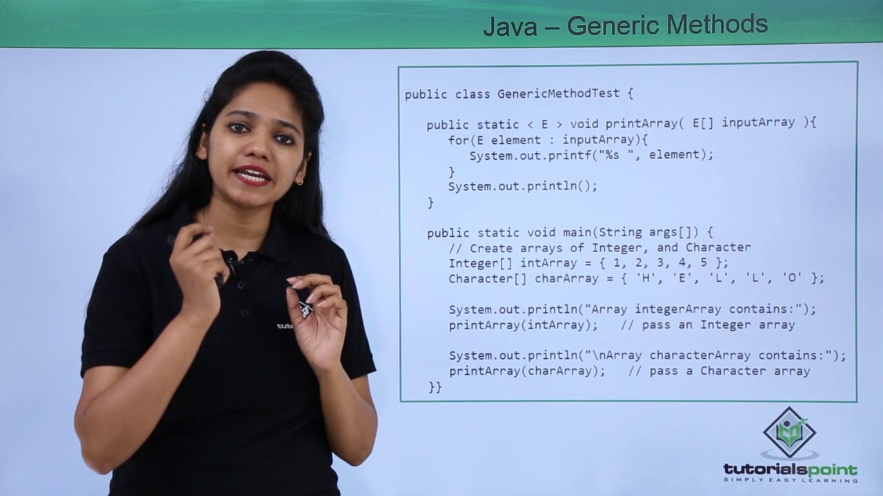 Java Generic Method Class Youtube