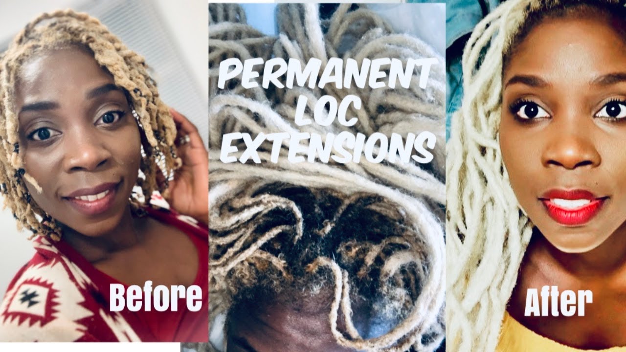 Permanent Loc Extensions Adding Loc Extensions On My Locs Youtube