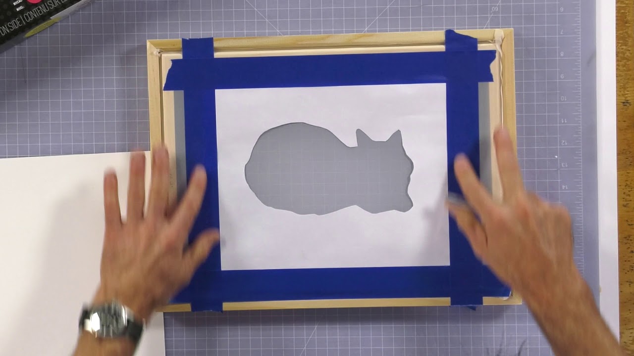 Screen Printing Using Stencils