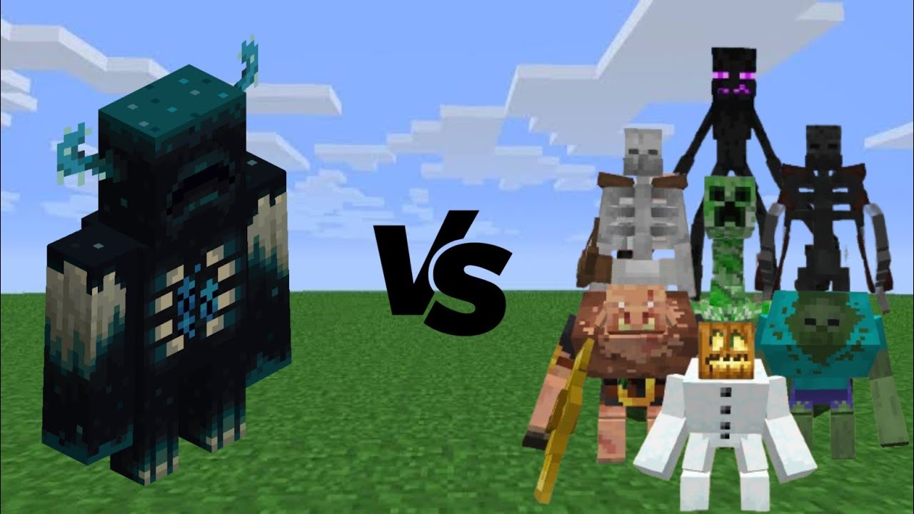 Warden Vs Mutant Mob Minecraft Mob Battle Tournament Youtube