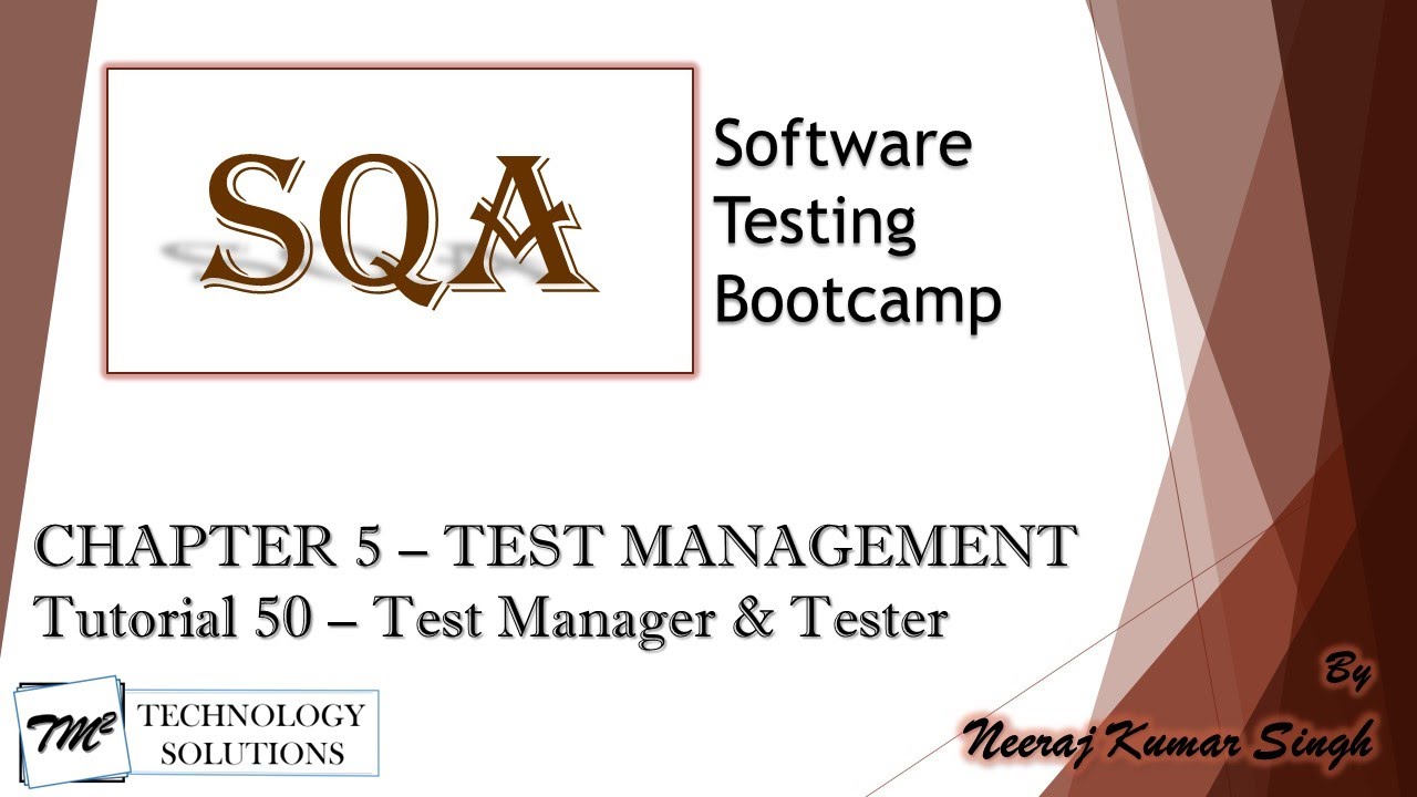Software Testing Bootcamp Co Ordination Between Test Manager And