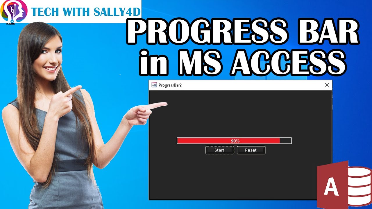 Ms Access Tutorial How To Make A Progress Bar In Ms Access Ms Access
