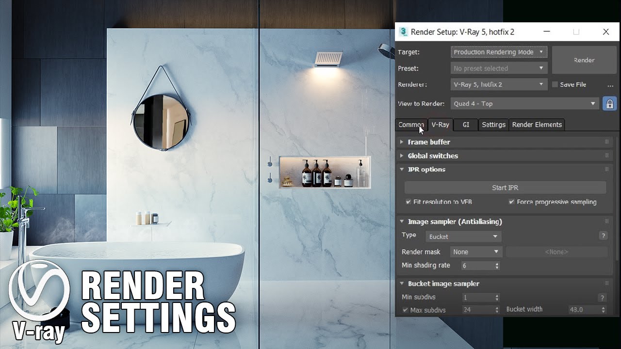 3ds Max Vray Render Settings Tutorial Settings Explained For