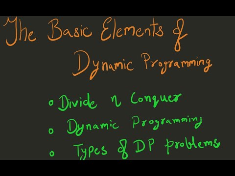 Basic Elements Of Dynamic Programming Part 1 Youtube