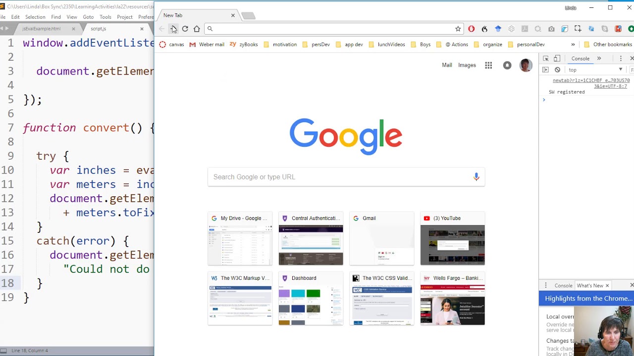 Js Eval Function Exception Handling Youtube