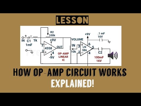 How Does Op Amp Circuit Works Youtube
