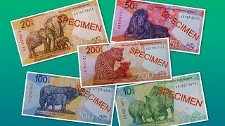South Africa New 10 20 50 100 And 200 Rand Banknotes New South African ...