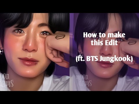 How To Make This Edit Ibispaintx Ft Bts Jungkook Youtube