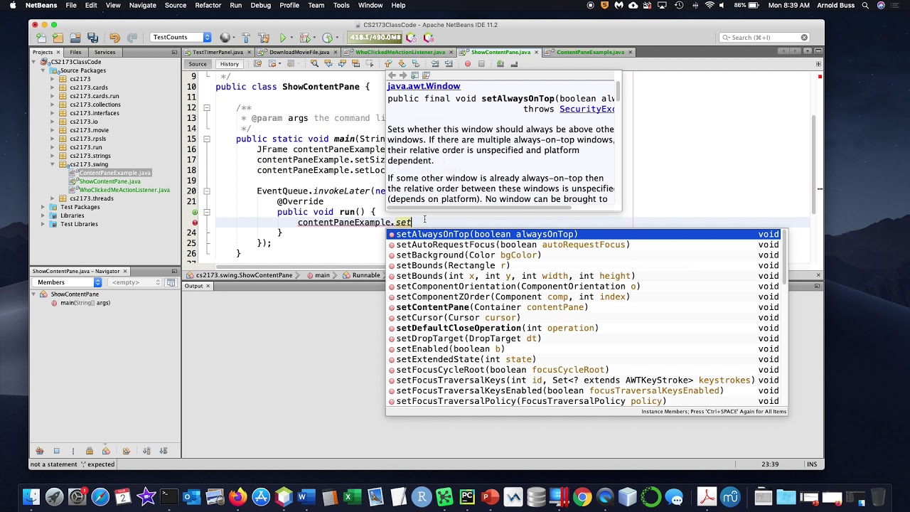 Jframe Contentpane Youtube
