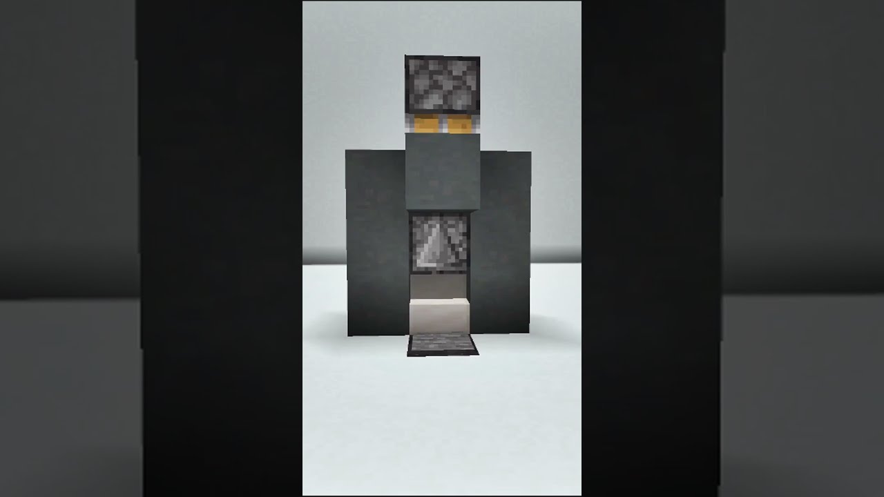 1x1 Piston Door Minecraft Build Tutorial Youtube