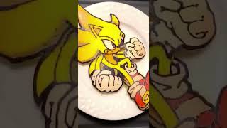 Super Sonic Hedgehog Knuckles Tails Dr Eggman Rose Shadow Pancake Art