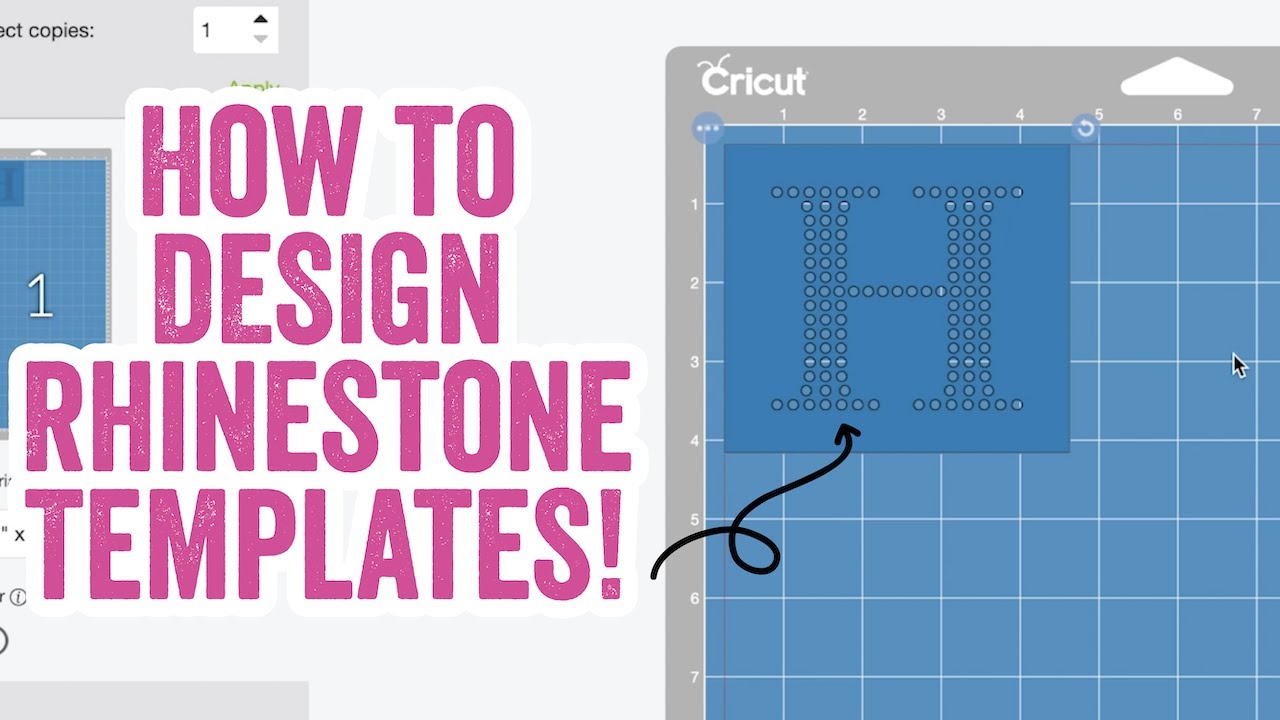How To Create Rhinestone Templates To Use With Your Cricut And