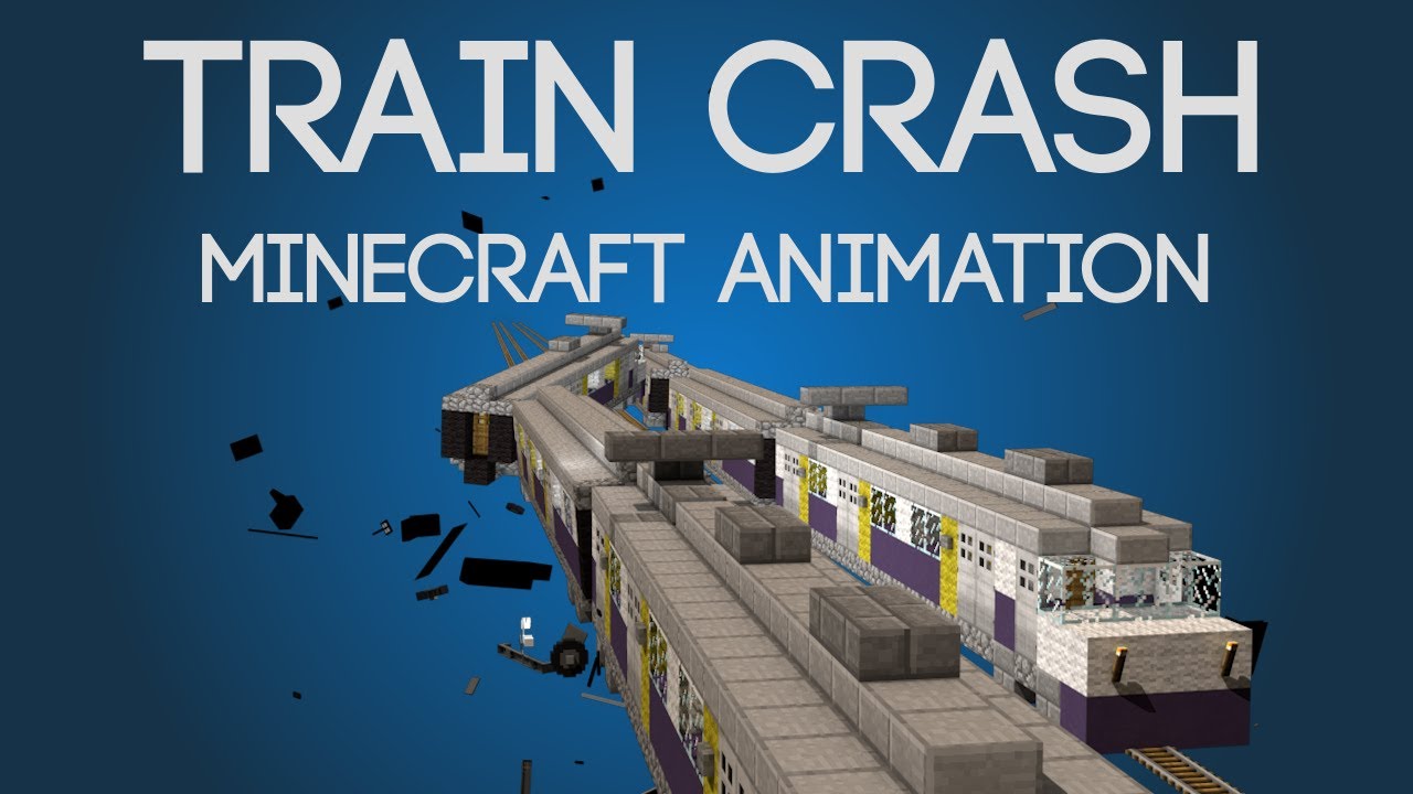 Train Crash Minecraft Animation Youtube