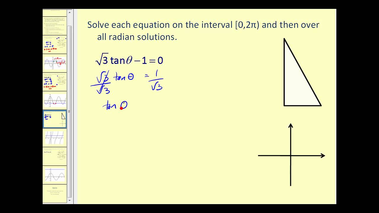 Solving Trigonometric Equations I Youtube