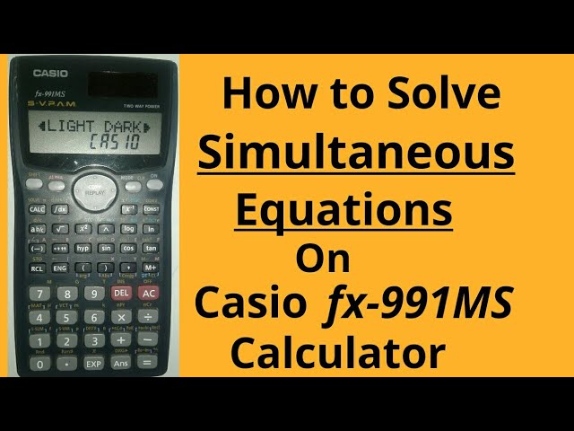 Combination Using The Calculator Casio Fx991ms Casio Fx 300es