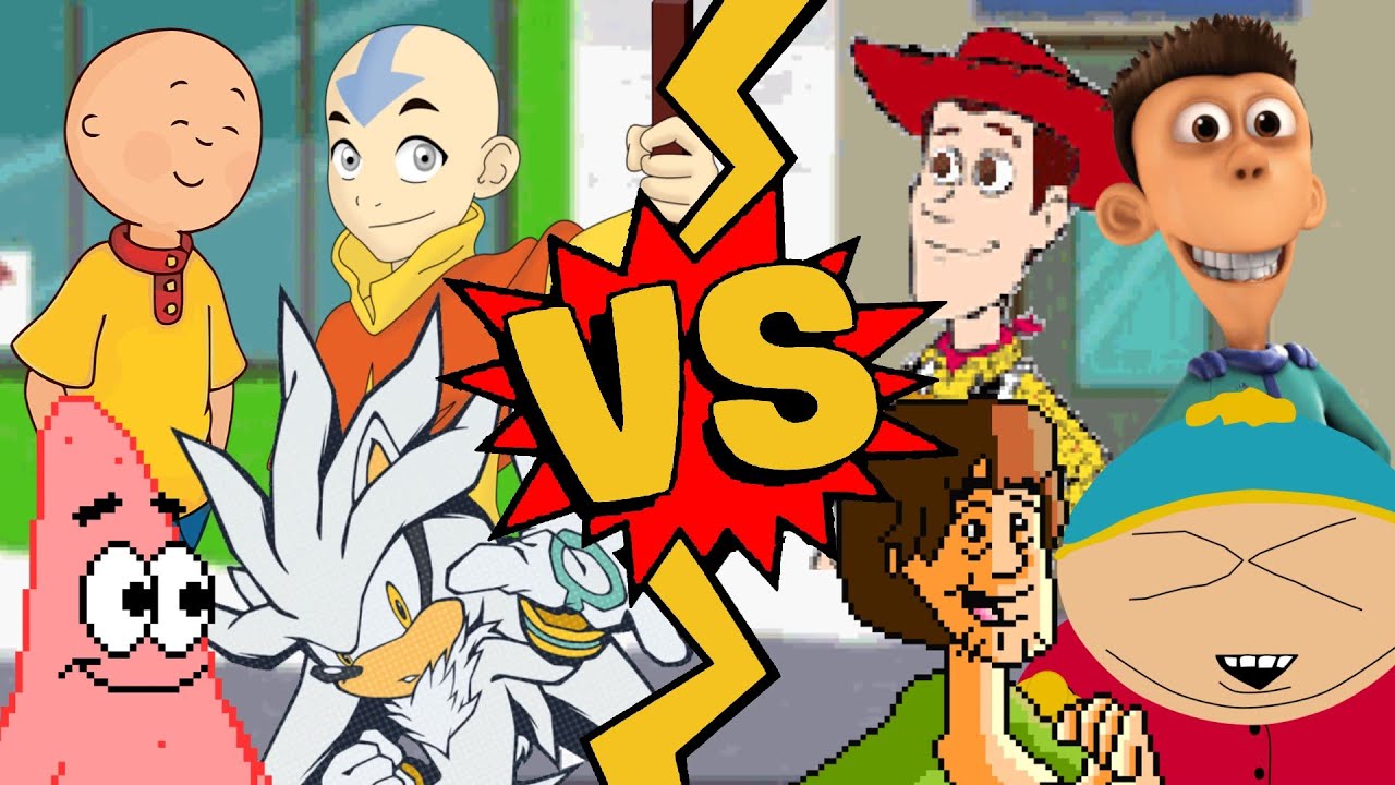 M U G E N Battles Aang Caillou Silver Patrick Star Vs Shaggy Eric