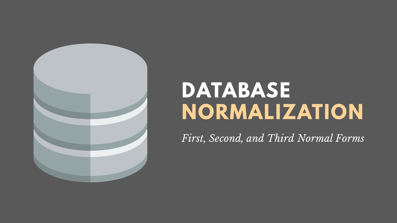Introduction To Database Normalization Youtube