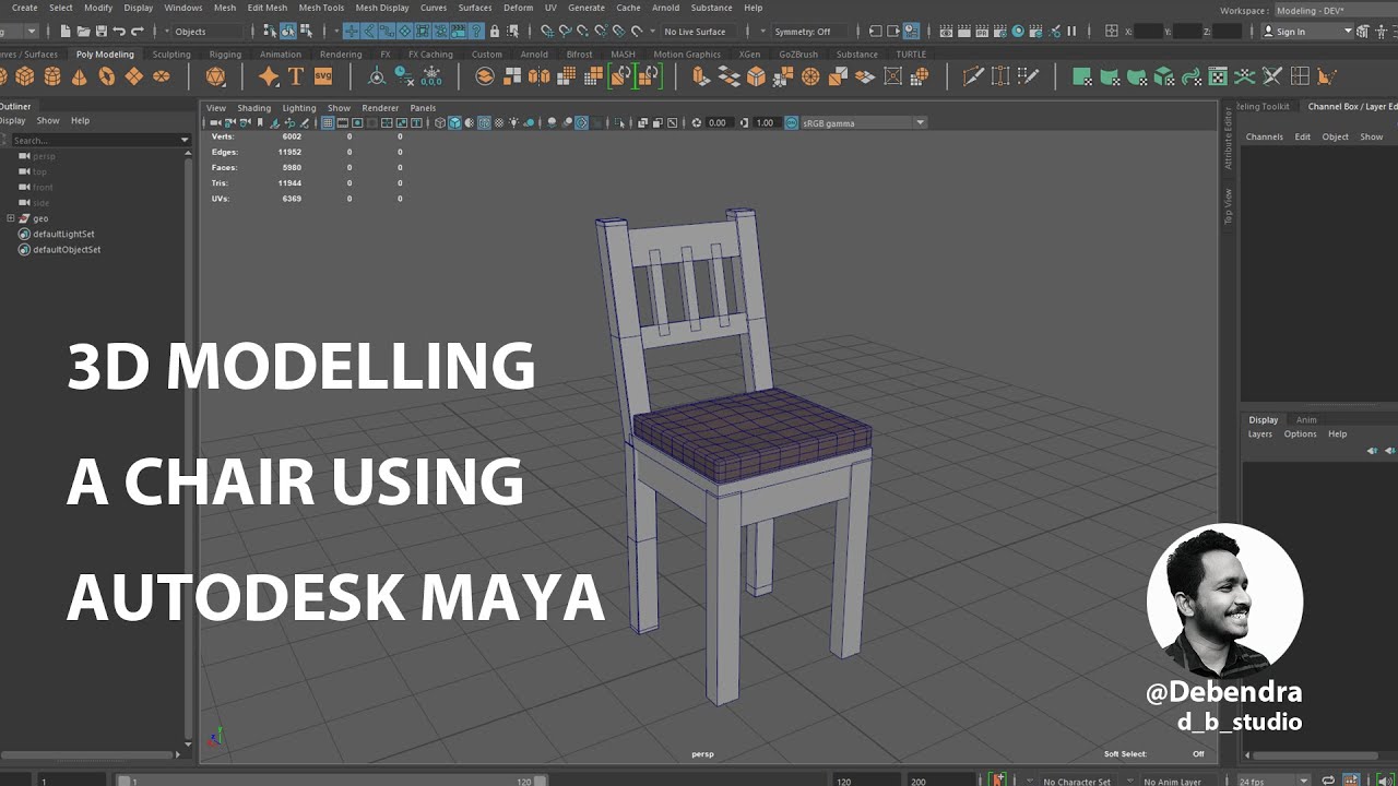 Autodesk Maya 3d Modelling A Chair Using Autodesk Maya 3d Modelling