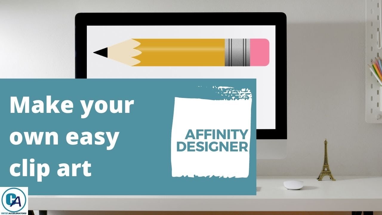 Affinity Designer Easy Clip Art Pencil Tutorial Youtube