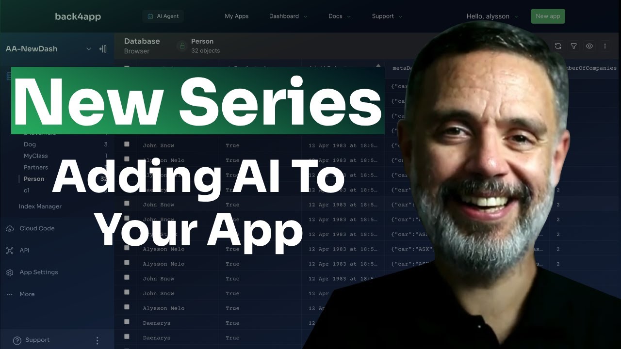 New Back4app Series Adding Ai To Your App Youtube