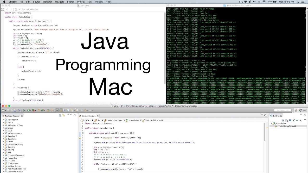 How To Program With Java On Mac Tutorial Youtube