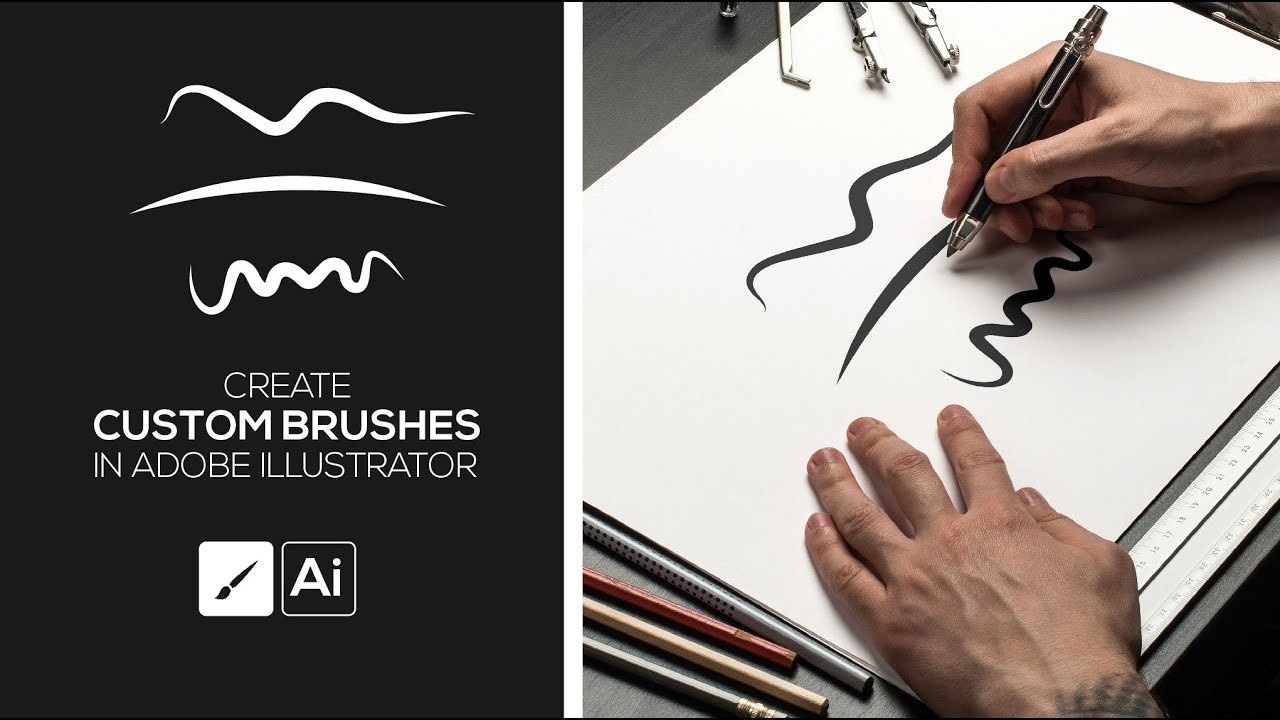 How To Create Art Custom Brushes In Adobe Illustrator Youtube
