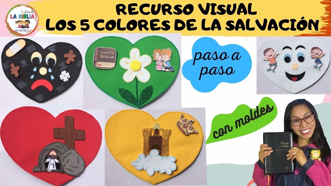 Tutorial Los 5 Colores De La Salvación Plan De Salvación Manualidades
