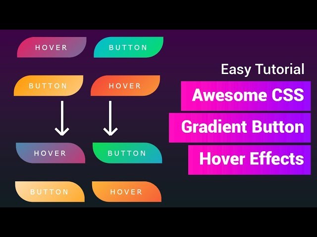 Pure Css Gradient Button With Hover Effect Pure Css Pagination With