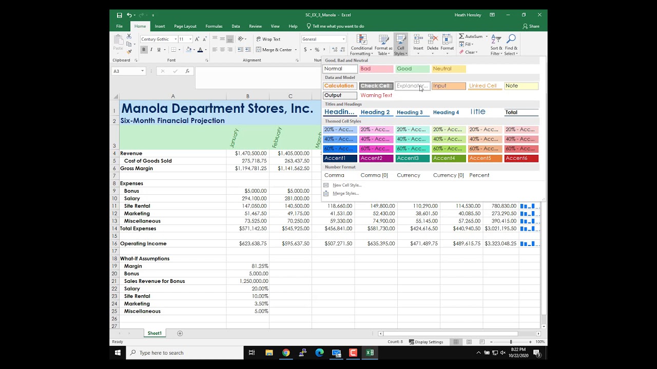 Excel Module 3 Assignment Youtube
