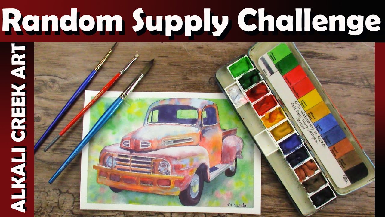 Random Supply Challenge How To Use All Of Your Art Supplies Like