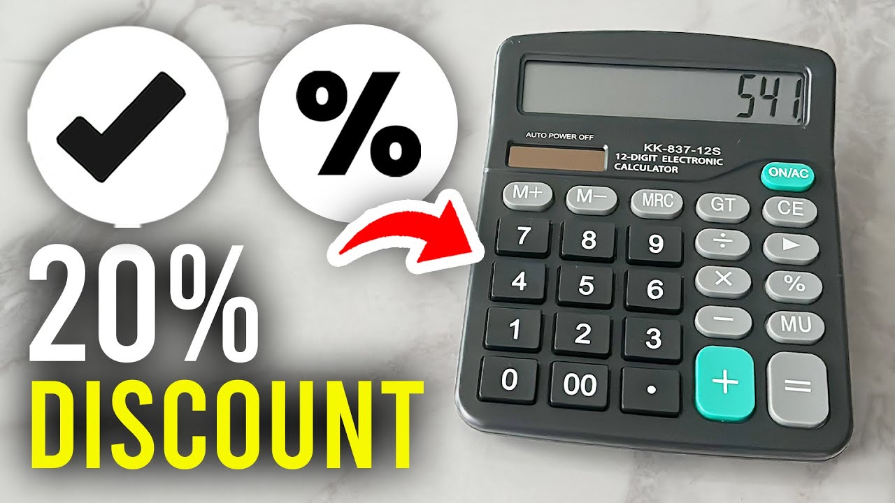 How To Calculate 20 Percent Discount On Calculator Full Guide Youtube