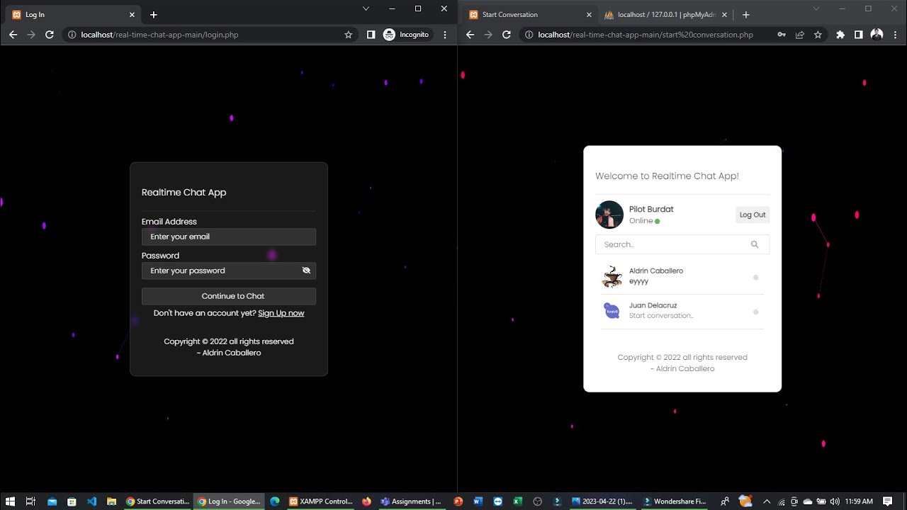 Chat Application Using Php Mysql And Javascript Youtube
