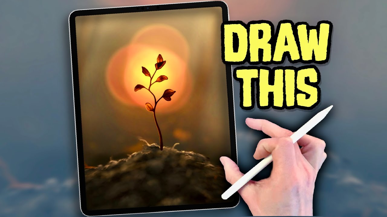 Easy Procreate Drawing Tutorial In Easy Steps New Beginnings Youtube