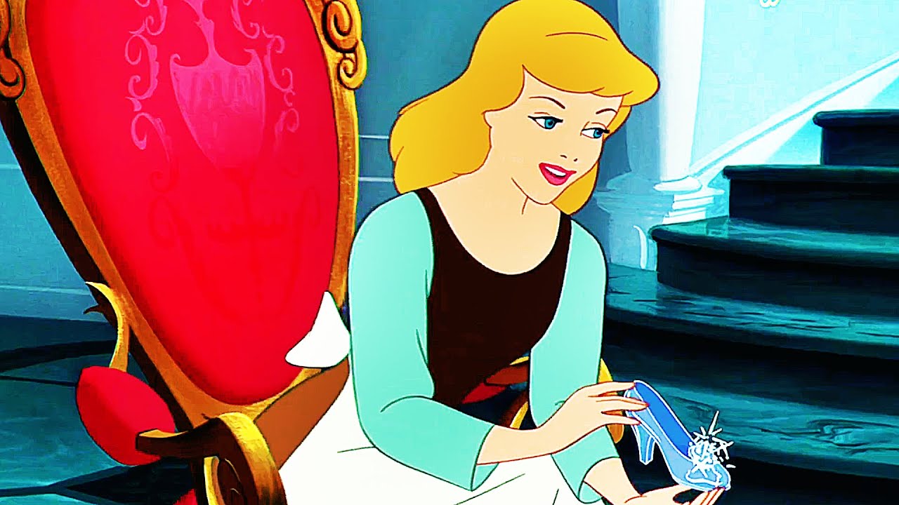 Cinderella Clip Cinderella Tries On The Glass Slipper 1950 Disney