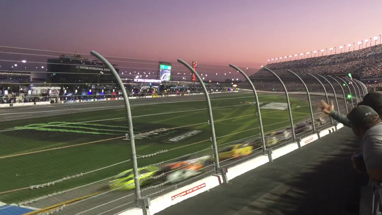 2018 Daytona 500 Finish Spectators Pov Youtube