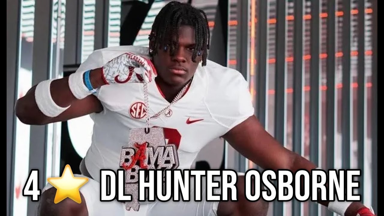 4 ô é å Dl Hunter Osborne Officially Signs With The Alabama Crimson Tide
