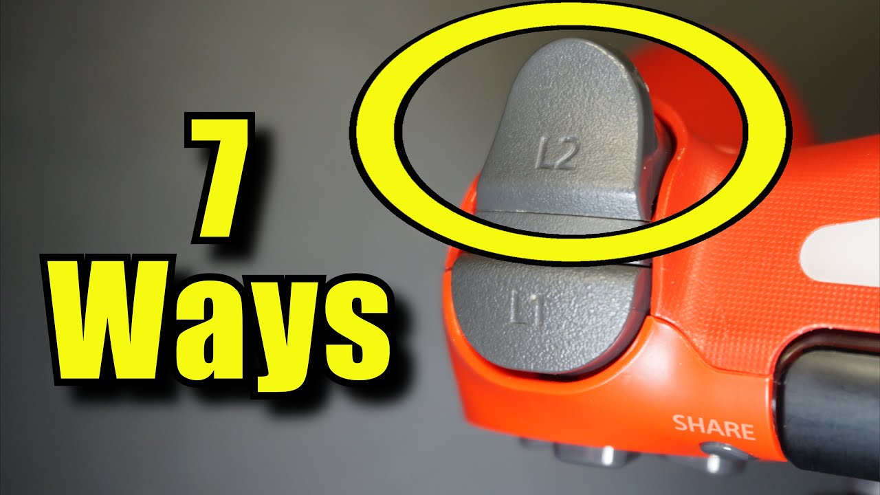 7 Ways To Fix R2 L2 Trigger Button On Dualshock 4 Ps4 Controller Stuck