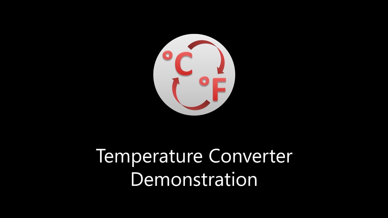 Temperature Converter Demo Visual Basic Youtube