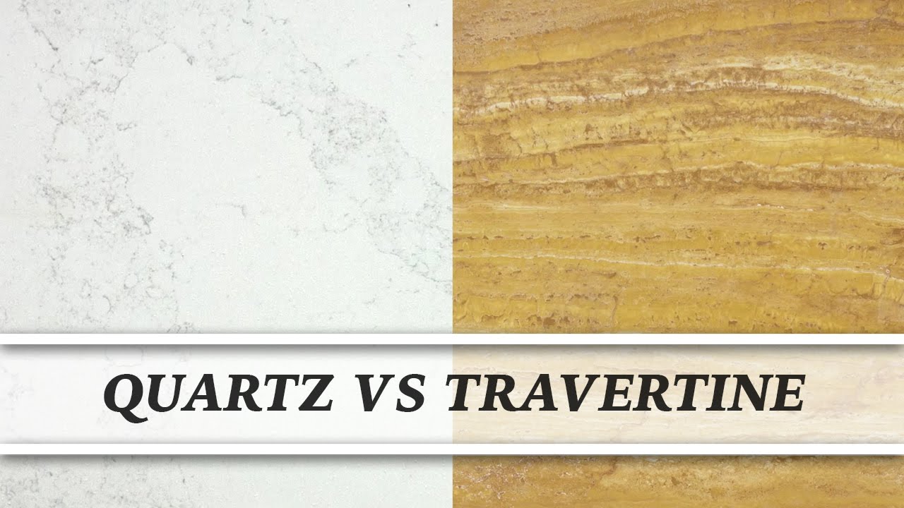 Quartz Vs Travertine Countertop Comparison Youtube