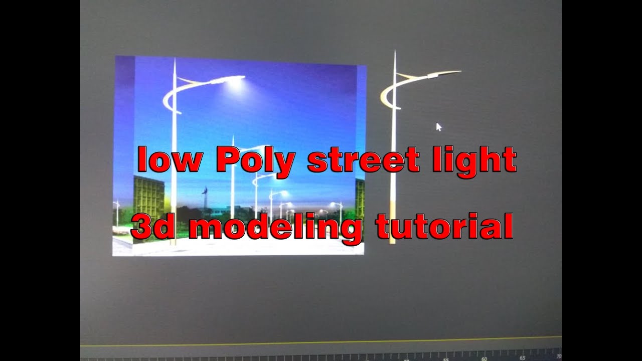 3ds Max 2020 Modeling A Low Poly Street Lights Tutorial Editable Poly