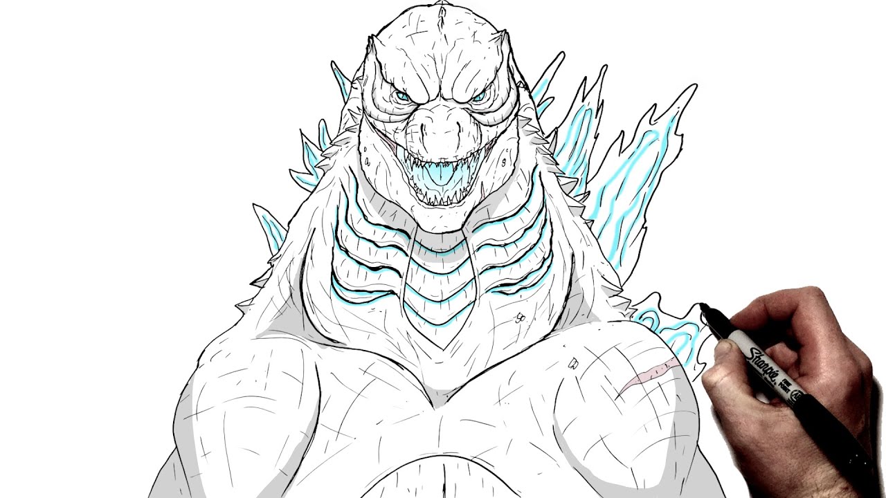 How To Draw Easy Godzilla