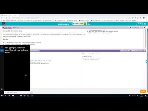 Code Org Unit 2 Lesson 3 Intro To Html Youtube