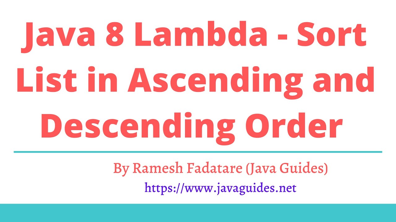 Java Comparator Using Lambda At Ester Gordan Blog