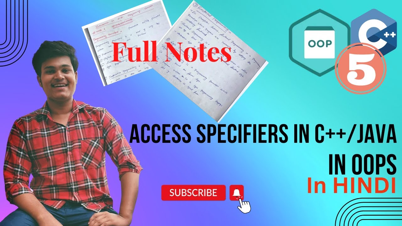 Access Specifiers In C Java Oops 5 Youtube