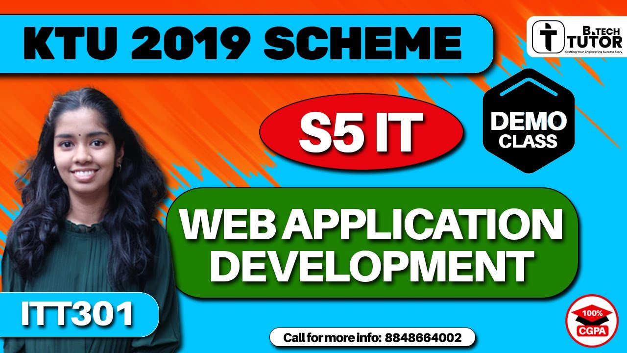 Ktu Btech Semester Information Technology Itt301 Web Application