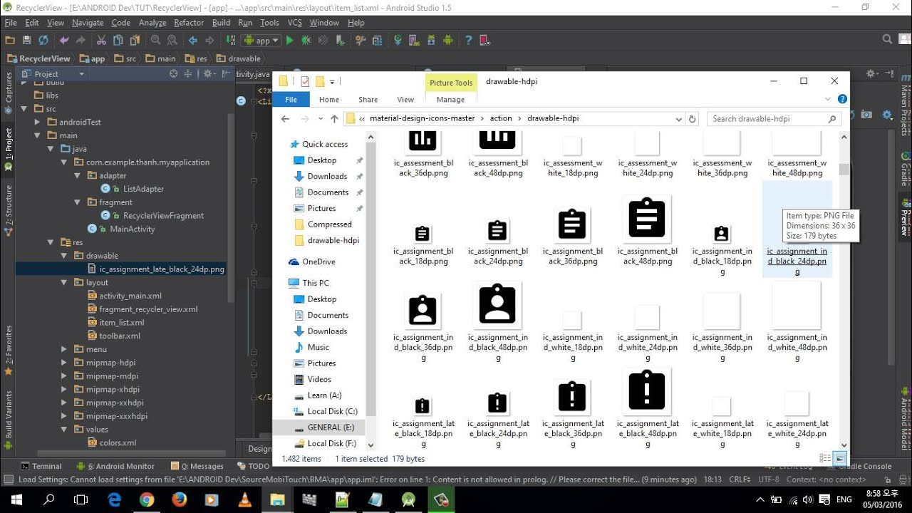 Righthaa Blogg Se Android Studio Recyclerview Tutorial